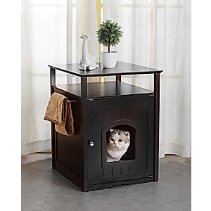 Merry Pet Cat Washroom/Night Stand Pet House – Hidden Litter Box Furniture