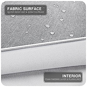 MicaYoung 14-15 Inch Laptop Shoulder Messenger Bag Carrying Case Briefcase Slim Protective Computer Sleeve with Handle Strap Pocket for MacBook Acer ASUS HP Surface Dell Chromebook, Gray