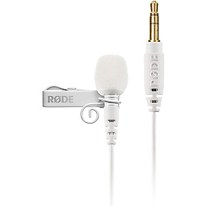 RØDE Lavalier GO Professional-Grade Wearable Microphone, White, (LAVGOW)