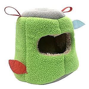 ZYP 2 PCS Winter Warm Bird Nest, Bird Snuggle Cave Shed Hut Hanging Hammock Cage, Plush Birds Hideaway Sleeping Bed House for Parakeet Cockatiel Conure Cockatoo Macaw