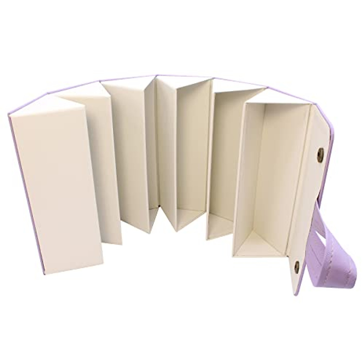 MAFENLY six sunglasses storage box, 6 sockets pu foldable glasses display box (6 PACK shiziwen Purple)