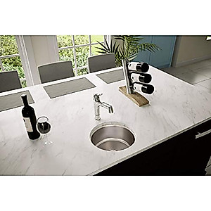 Elkay ELUH12FB Lustertone Classic Single Bowl Undermount Stainless Steel Sink