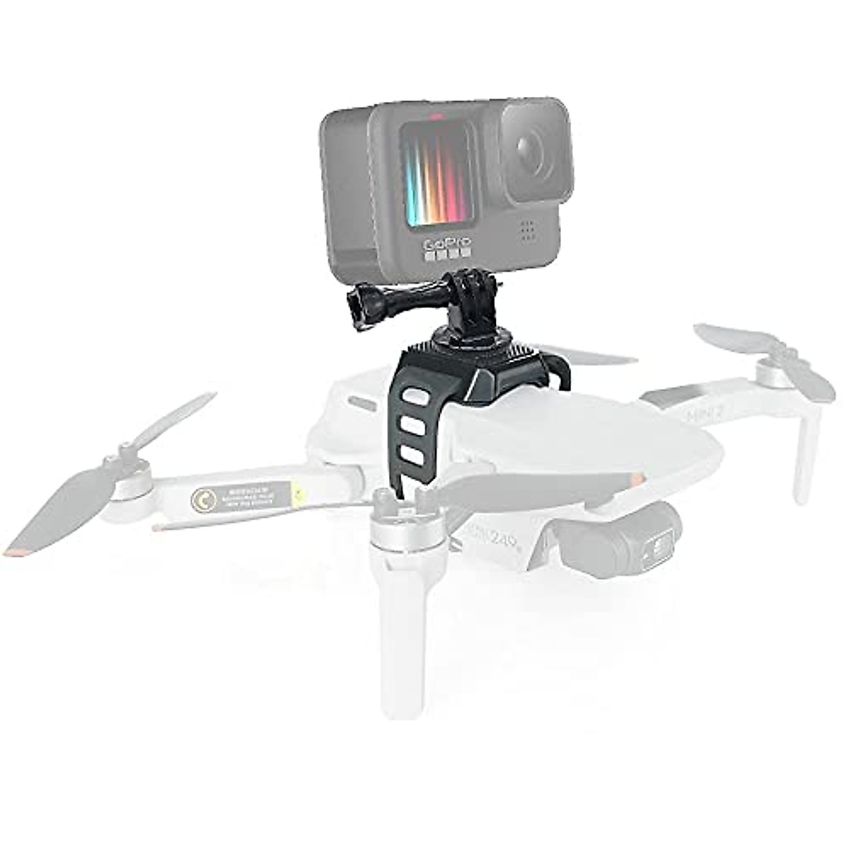vgsion Camera Drone Mount for Mavic 3, Air 2, Air 2S, Mavic Pro, Mavic 2, 2 Zoom, Fimi X8 SE, Autel EVO 2 Compatible with GoPro Hero 11, Insta360 One X3, One RS, One X2, Go 2