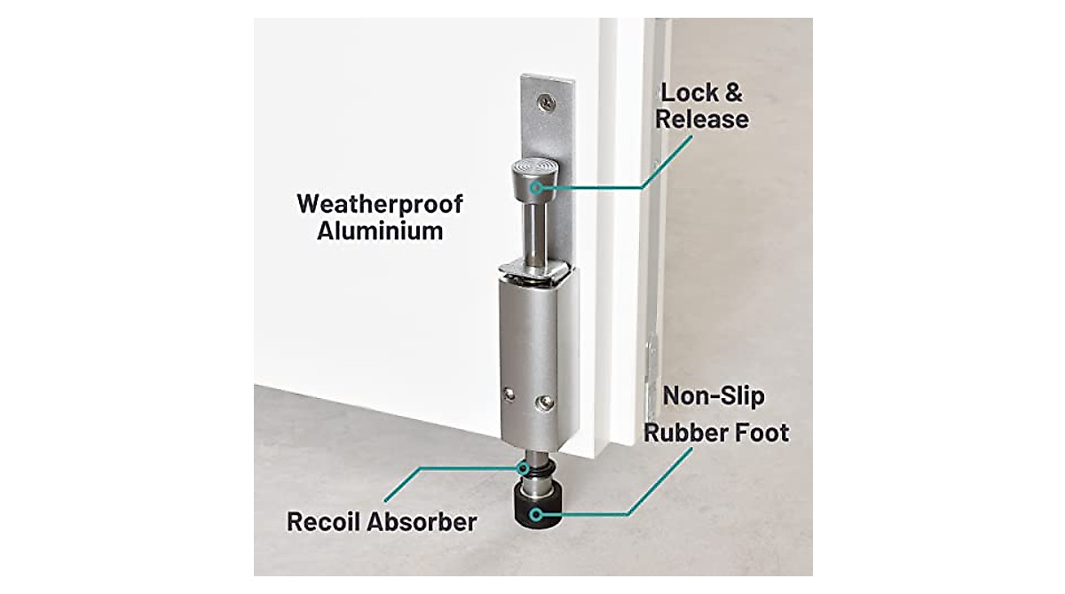 Heavy Duty Kickdown Door Stop | Foot-Operated Door Holder