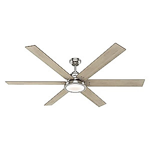 Hunter Fan Company 59398 Warrant Ceiling Fan, Brushed Nickel Finish
