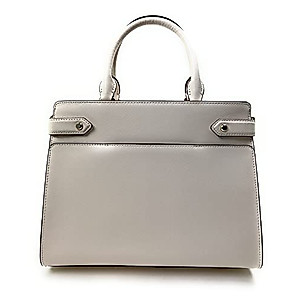 Kate Spade New York Staci Medium Saffiano Leather Satchel Purse (Parchment)