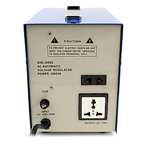 2000W Watt Step Down 220 to 110 Power Voltage Converter Transformer Stabilizer