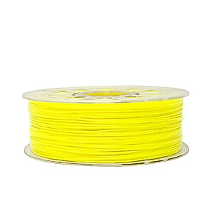 Gizmo Dorks 3mm (2.85mm) ABS Filament 1kg / 2.2lb for 3D Printers, Fluorescent Yellow (UV Light)