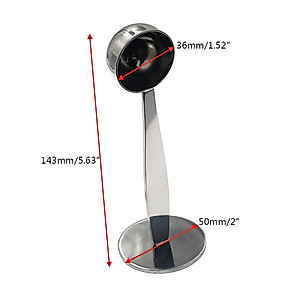 PHITUODA 2-in-1 Coffee Scoop Stainless Steel Measuring and Tamping Coffee Spoon(15ml)-1pc