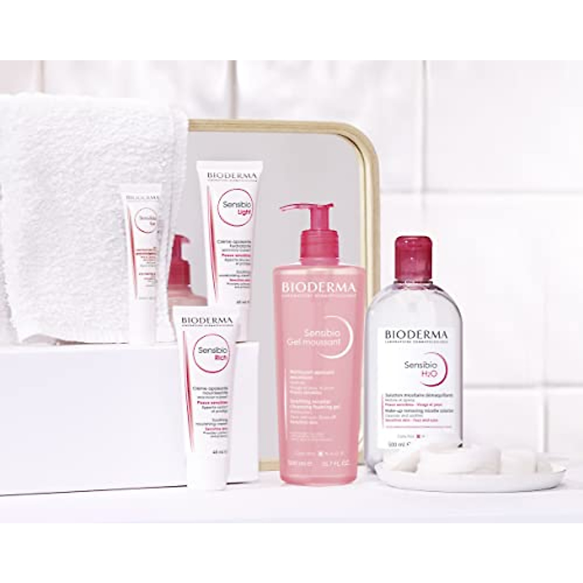 Bioderma Sensibio H2O Soothing Micellar Cleansing Water and Makeup Removing Solution for Sensitive Skin, Face and Eyes