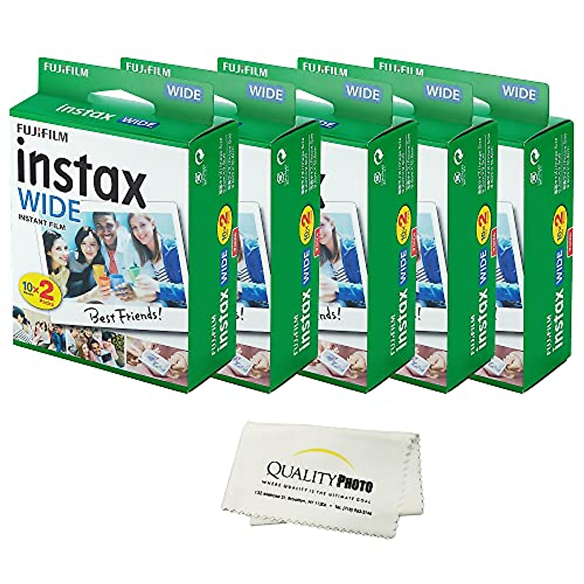 Fujifilm instax Wide Instant Film 10 Pack (100 Exposures) for use with Fujifilm instax Wide 300, 200, and 210 Cameras…