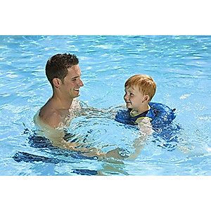 Poolmaster Learn-to-Swim Swimming Pool Float Tube Swim Trainer for Kids, Blue