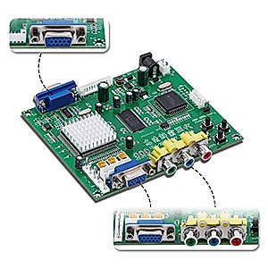 Mcbazel Arcade Game RGB/CGA/EGA to VGA HD Game Video Output Converter Board for Arcade Game Monitor to CRT LCD PDP Projector
