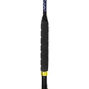 Xcaliber Marine Pair (2) Tournament Series 15-30lb Saltwater Trolling Rod w/Pac Bay Guides (Blue & Silver)