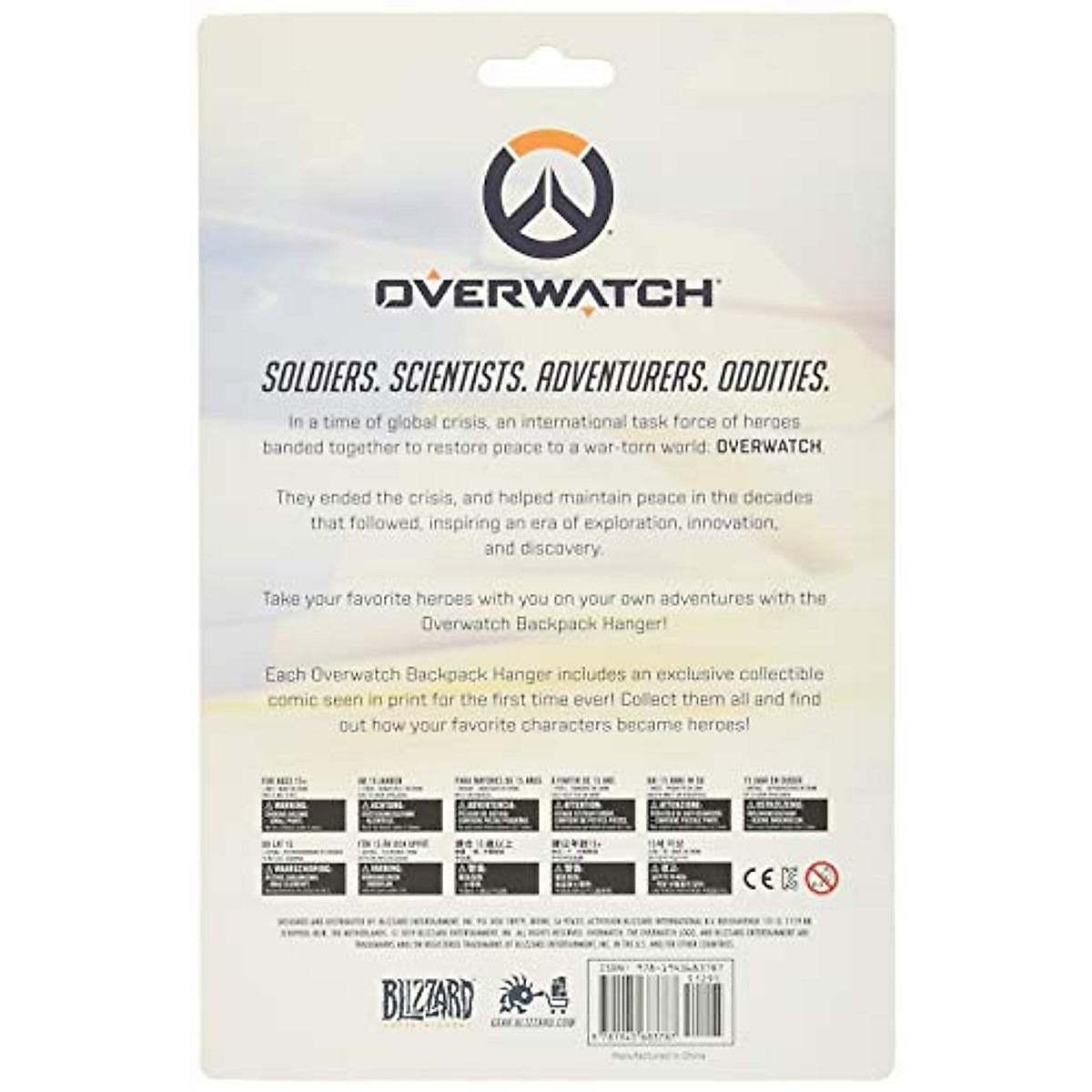 Overwatch Ana and Soldier 76 Comic Book and Backpack Hanger Two-Pack