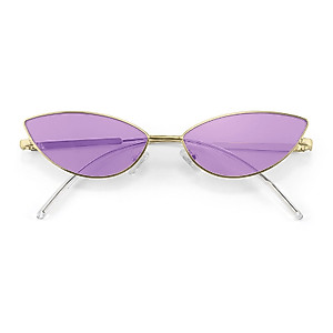 FEISEDY Fashion Designer Sunglasses Retro Small Petals Shape Arc Temple Design B2298