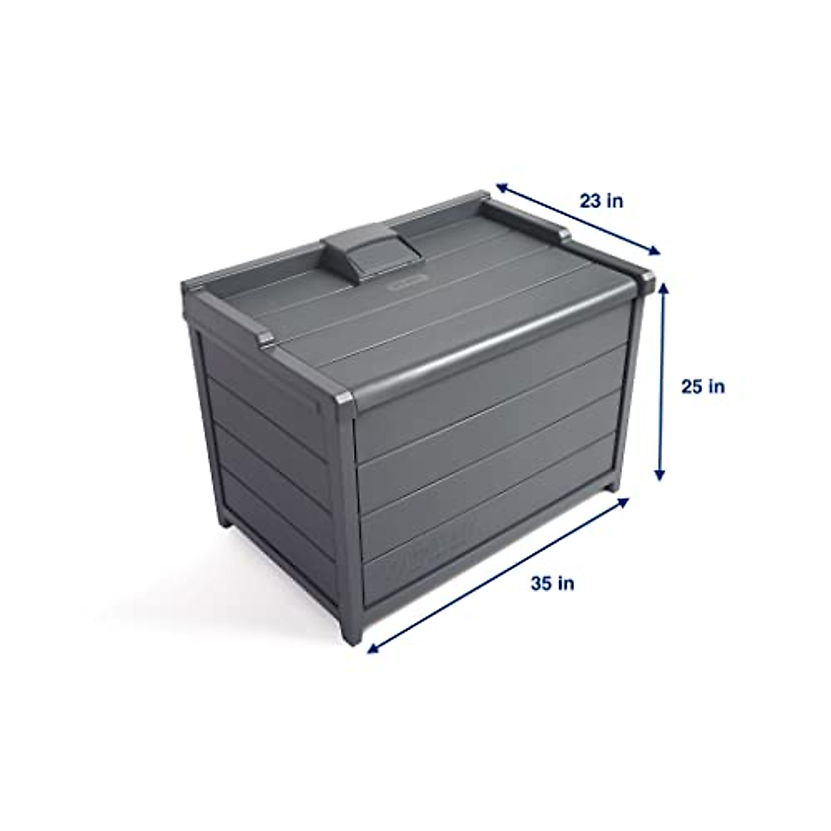 BenchSentry by Genie Package Delivery Box for Outside - Protects Packages from Theft and Weather Damage - Slate