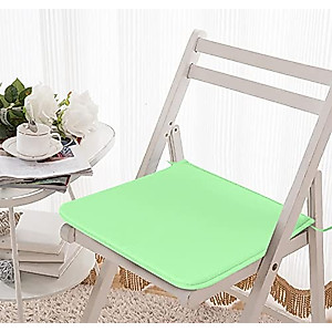 Square Strap Garden Chair Pads Seat Cushion for Outdoor Bistros Stool Patio Dining Room Work Seat (Mint Green, One Size)