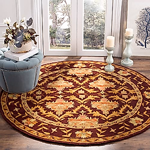 SAFAVIEH Antiquity Collection 3' x 5' Sage / Gold AT54B Handmade Traditional Oriental Premium Wool Area Rug