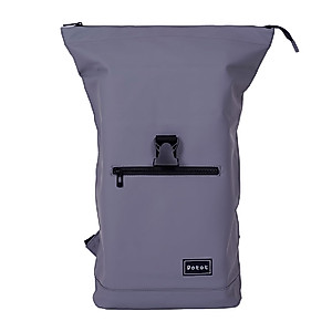 ROTOT Roll Top Travel Backpack, 22L High Volume Laptop Bag Carry on Accessories Essentials (Gray)