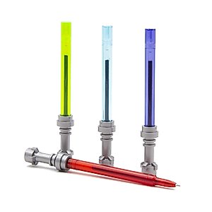 Lego Star Wars Lightsaber Gel Pen Set - 4 Pack Gel Pens (52875) - Set for Back to School, College, or Office