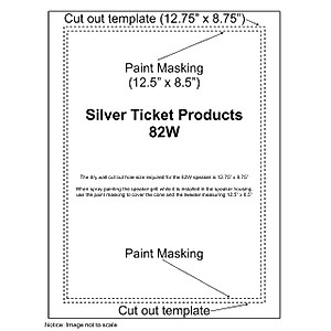 Silver Ticket Products 1 x Center, 1 x Left & 1 x Right in-Walls and 4 x in-Ceiling Surround Sound 7.1 Speaker Home Theater Bundle Package