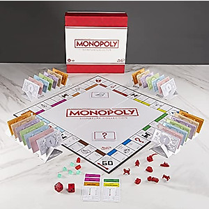 Monopoly Signature Collection Family Board Game for 2 to 6 Players, Premium Packaging and Components, in-Box Storage, Family Game for Ages 8+