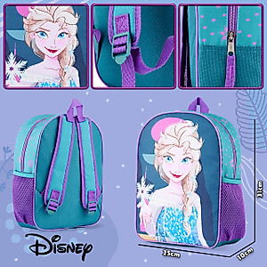 Disney Stitch Backpacks for Girls Elsa Minnie Mouse Backpack (Blue Frozen)