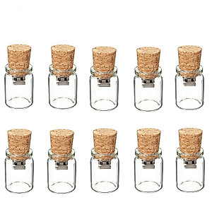 10PCS Cute Drift Bottle USB Flash Drive Memory Stick Storage U-Disk Xmas Gift (2.0, 16GB)