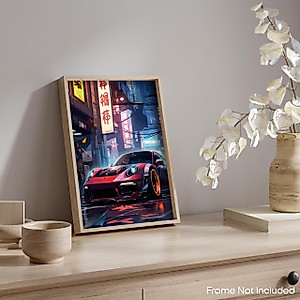 Inspirational Wall Art Co. - Racing | 2023 Porsche 911 - Car Posters for Boys Room - Car Wall Decor - Car Room Decor - Car Posters for Men | 11x14 Inches Unframed