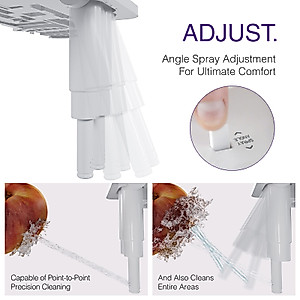 Veken Bidet Attachment for Toilet - Ultra-Slim Self Cleaning Fresh Cold Water Sprayer Bidets for Existing Toilets Seat Baday Beday Badette Bedette with Dual Nozzle for Feminine and Posterior Wash