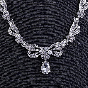 Wedding Sets For Women Bling Bride Hair Accessories Tiaras Earrings Necklace Wedding Jewelry Sets A