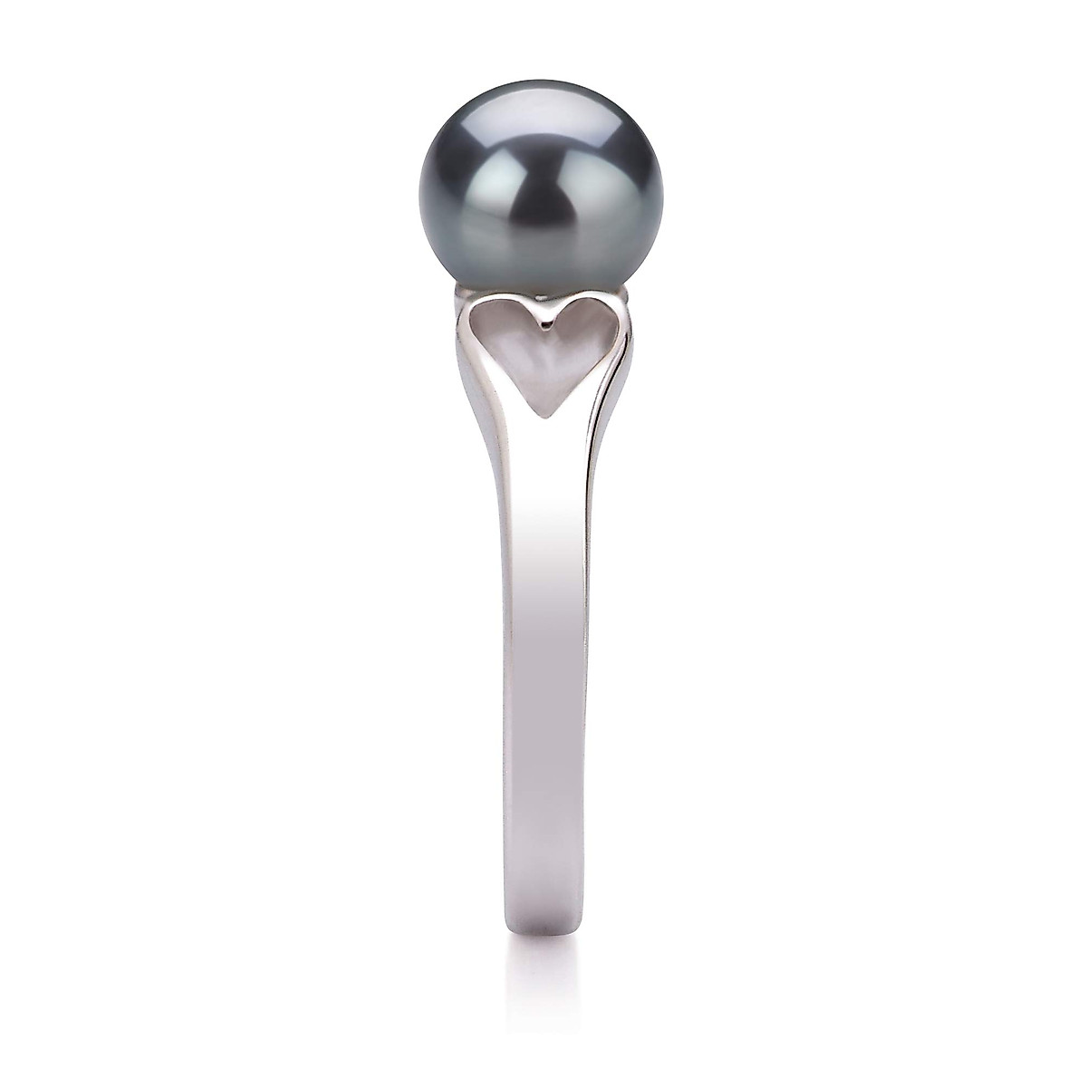 Jessica Black 6-7mm AA Quality Freshwater 925 Sterling Silver Cultured Pearl Ring For Women - Size-8