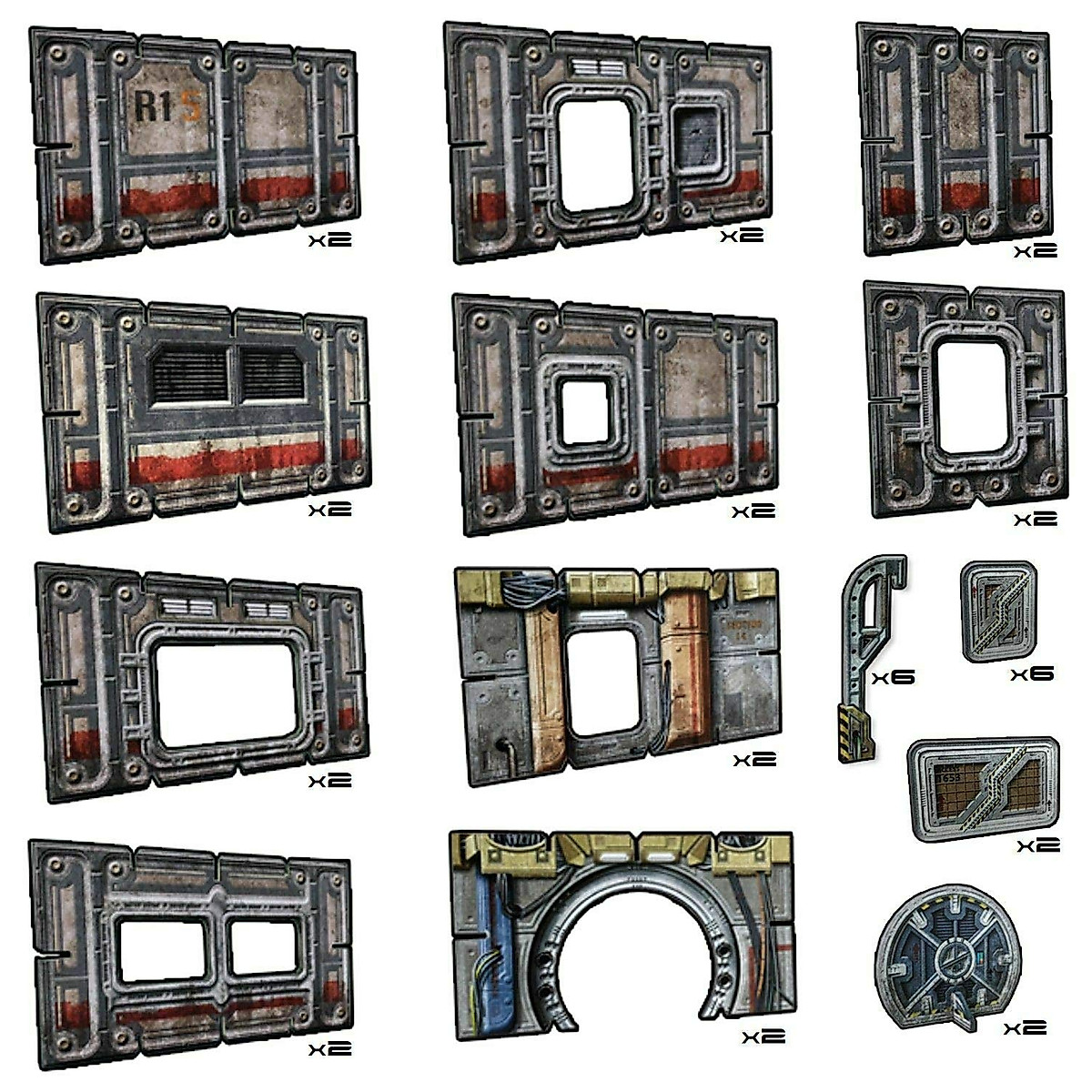 Battle Systems Sci-Fi Terrain - 28mm Modular 3D Space Terrain - Perfect for Wargaming and Roleplaying Tabletop Games - Full Colour Printed 3D 40K Multi Level Building Models (Outlands Delta Garrison)
