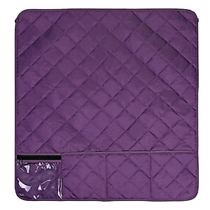 Sewing Machine Pad for Table, with 4 Pockets Sewing Machine Dust Cover，for Sewing Machine Accessories Organizer (Purple)