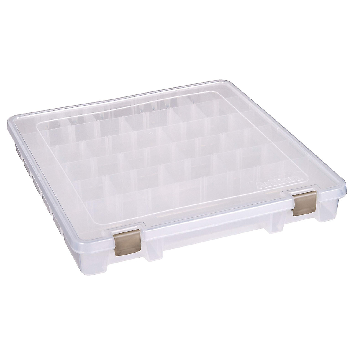 ArtBin 9101AB Super Satchel Slim with Removable Dividers, Art & Craft Organizer, [1] Plastic Storage Case, Clear