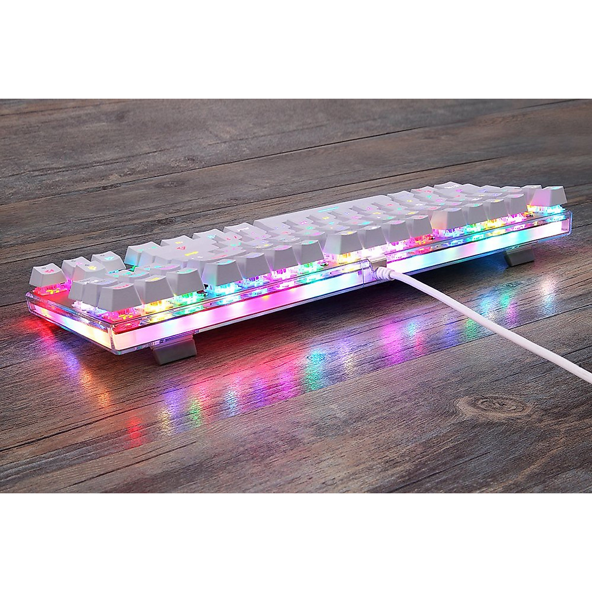 MOTOSPEED K87S Mechanical Keyboard Gaming Keyboard Wired USB Customized LED RGB Backlit with 87 Keys