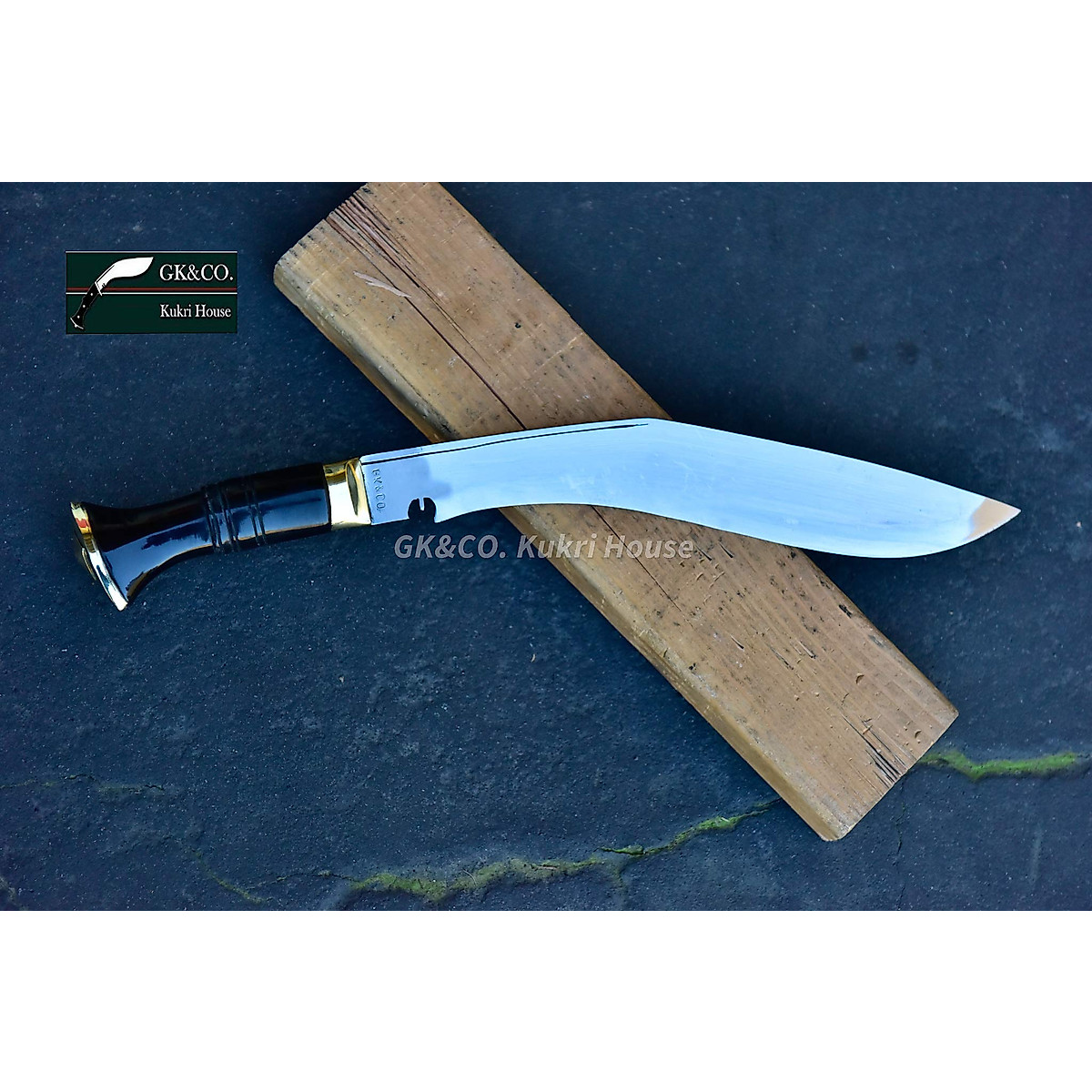 GK&CO. Kukri House Official Issued - Genuine Kukri/Khukuri - 13-inches Blade Service No.1 Highly Polished Knife - Handmade in Nepal…..