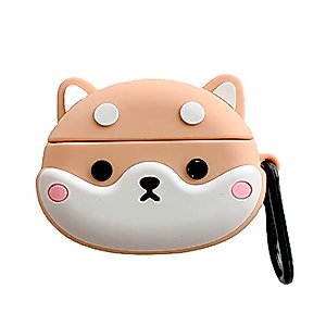 XBS-Better Compatible with Sony WF-1000XM4 Case, Cute Dog Case for Sony WF-1000XM4 2021 Earbuds Case for Men Kids Teens Boys Soft Silicone Case with Keychain Accessories