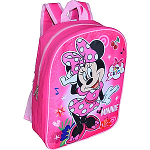 Ruz Minnie Mouse Girl's 15" Backpack (Pink)