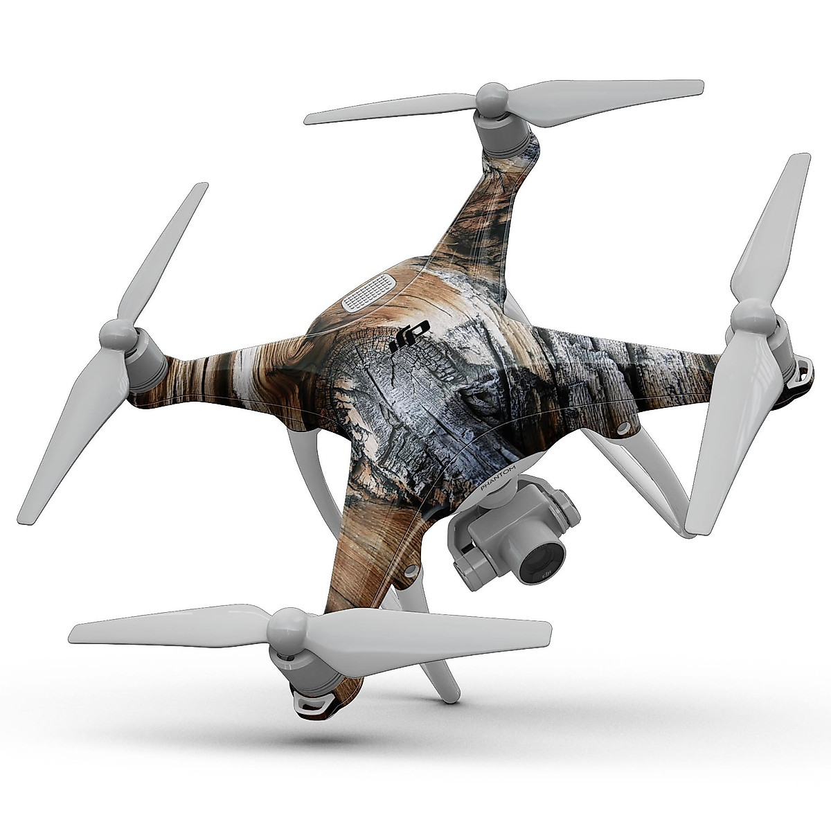 Design Skinz Design Skinz Raw Aged Knobby Wood Full-Body Wrap Decal Skin-Kit Compatible with The Drone DJI Mavic Air