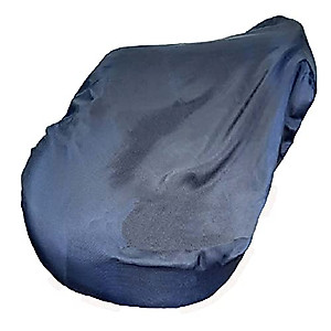 Derby All Purpose Nylon English Saddle Cover with Fleece Lining - Protects Saddles from Dust, Debris, and Damage - Fits Most Sizes and Styles of Saddles - Multiple Colors Available, Black