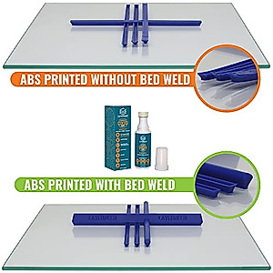 3D Printer Adhesive Glue Bed Weld Original, Strong Grip Reduces Warping for ABS, ASA, PLA, and PETG Filament on Heated Build Plates, 118ml, 4 fl oz