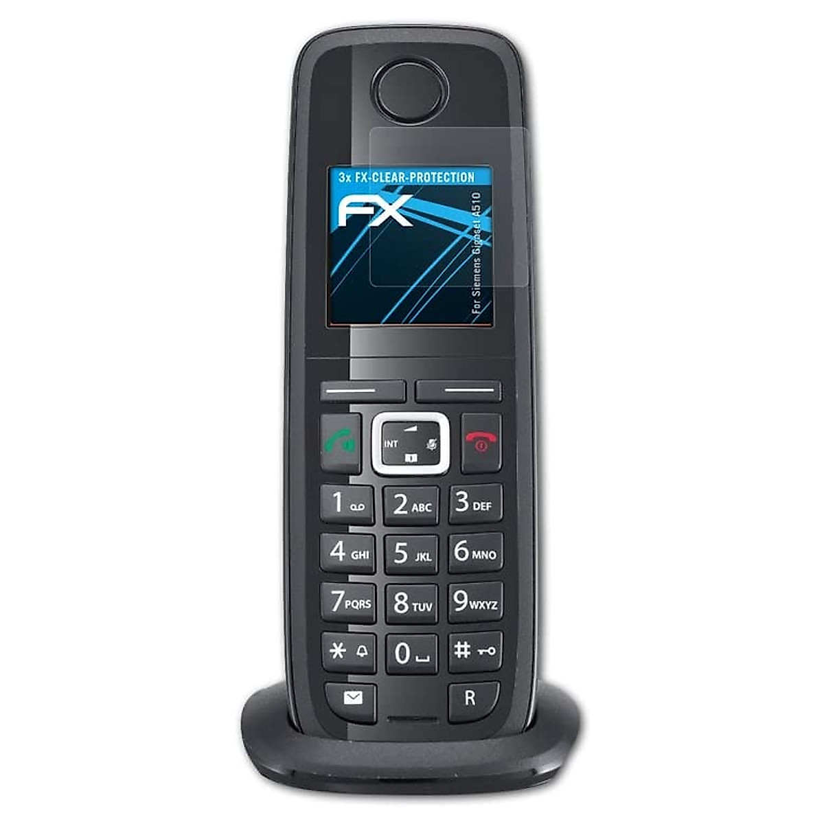 atFoliX Screen Protection Film compatible with Siemens Gigaset A510 Screen Protector, ultra-clear FX Protective Film (3X)