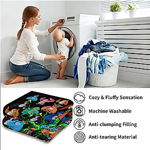 Gorilla Blanket Boys Gorilla Throws Blanket Children's Nap Blanket- Soft Lightweight Plush Tag Blanket Cozy (60in x 80in)