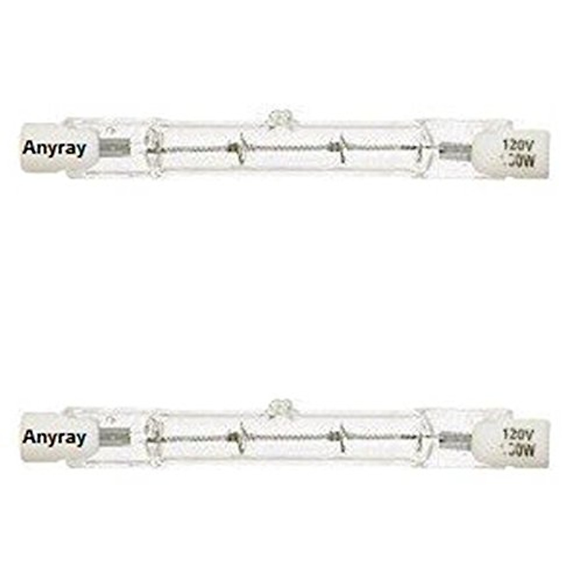 Anyray® A1838Y (2)-Pack J Type 120 Volt 250 Watt T3 78MM Short R7S DE Clear 250W
