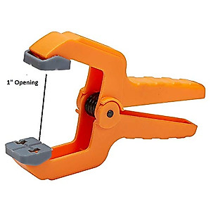 Bora 1-Inch Mini Spring Clamp, 20-pack, 540520. Give yourself an extra hand with these tough polymer mini spring clamps