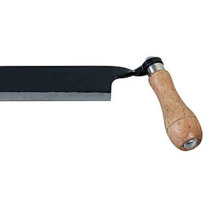 Timber Tuff 8" Straight Draw Shave Tool, Steel Blade, Woodworking Hand Tool for Debarking, Furniture Making, Log Shaving, Includes Blade Protector