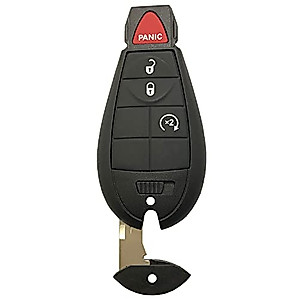 Horande Replacement Key Fob Cover Case fit for 2008-2015 Dodge Ram 1500 2500 3500 Truck Chrysler Jeep Keyless Entry Remote Control Key Fob Shell