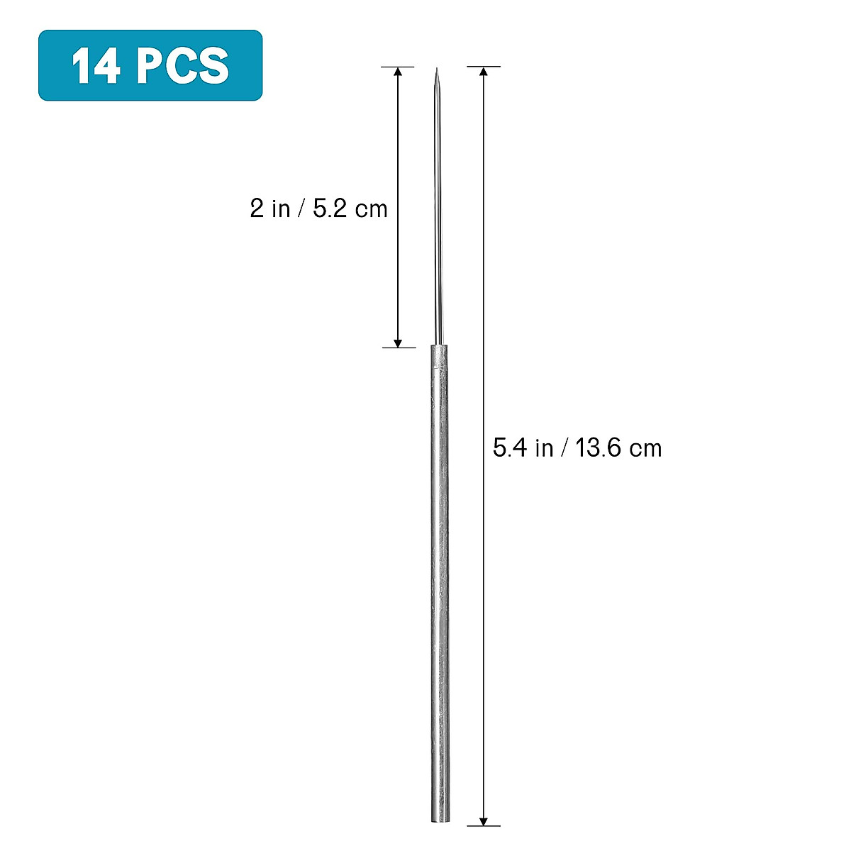 iplusmile 14pcs Lab Dissecting Needle, 3D Printer Nozzle Cleaning Kit, Stainless Steel Single Ended Micro Fine Precision Probe Teasing Needles Biology Experiment Equipment for Lab